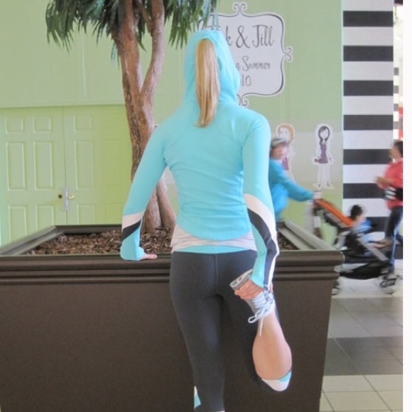 lululemon athletica | Tops | Lululemon Half Moon Jacket Hoodie Ponytail ...